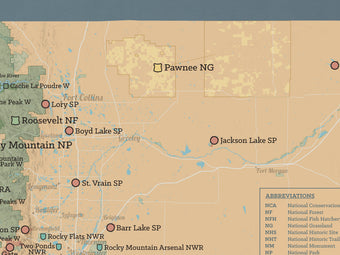 Colorado State Parks & Federal Lands Map 18x24 Poster | Best Maps Ever