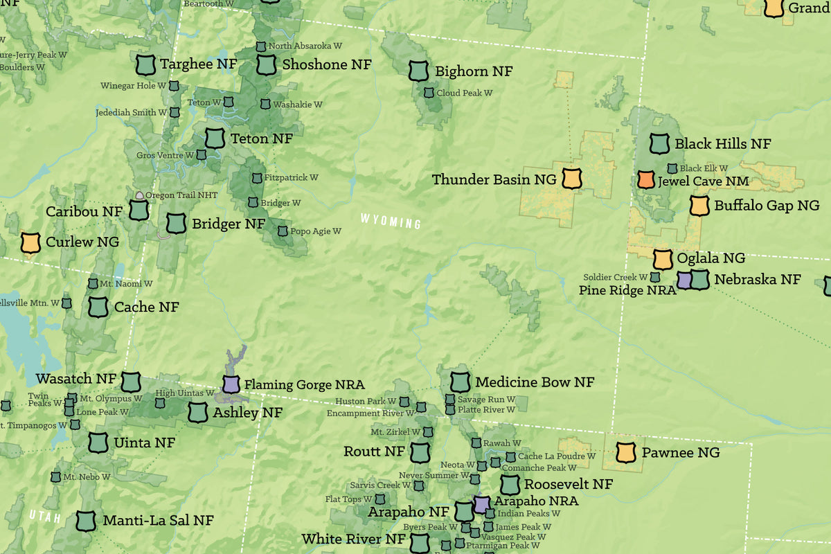 US National Forest System Map 24x36 Poster | Best Maps Ever