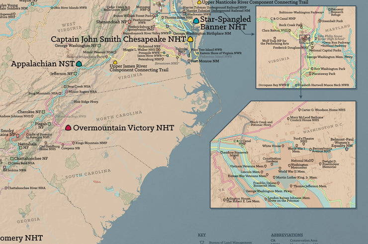 US National Trails System Map 24x36 Poster | Best Maps Ever