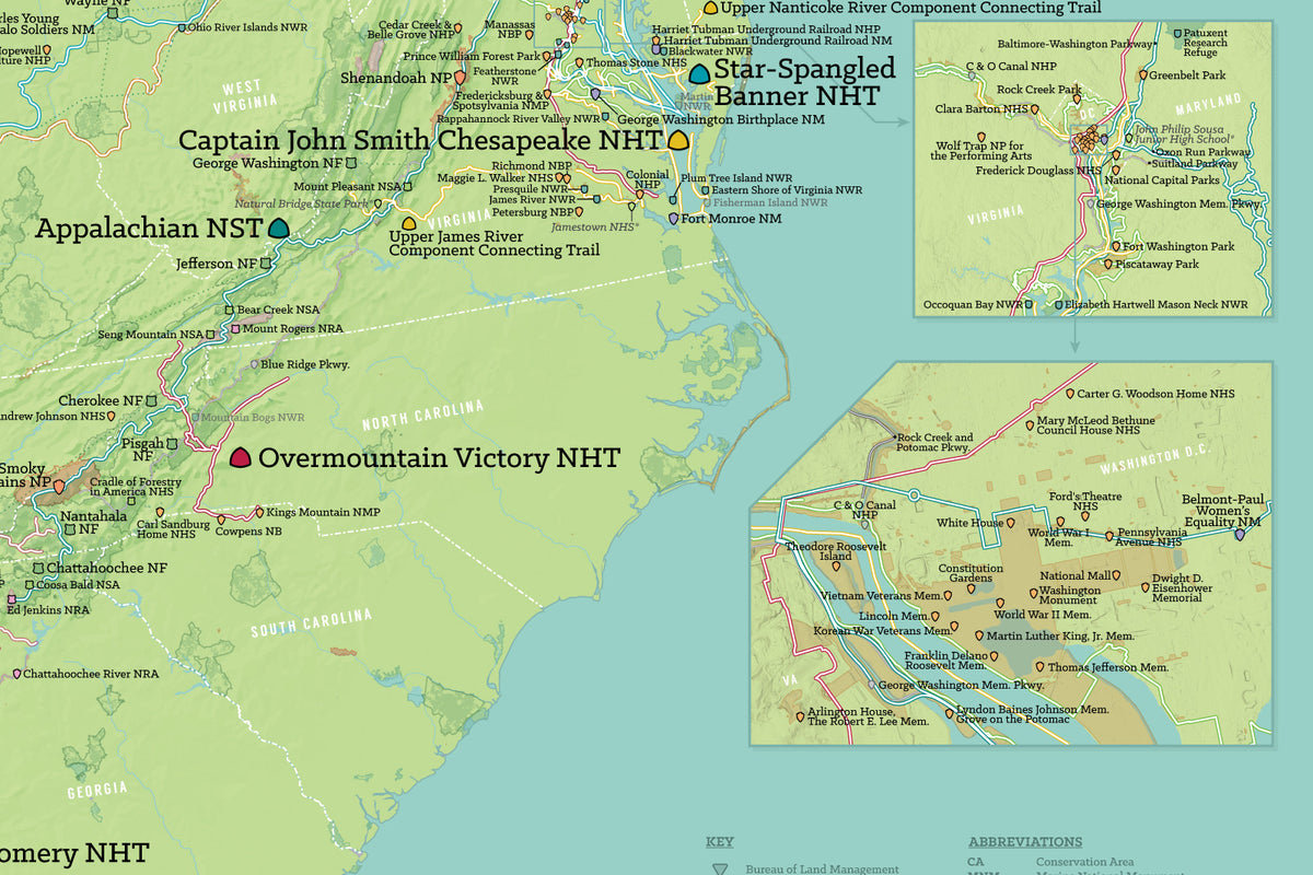 US National Trails System Map 24x36 Poster | Best Maps Ever