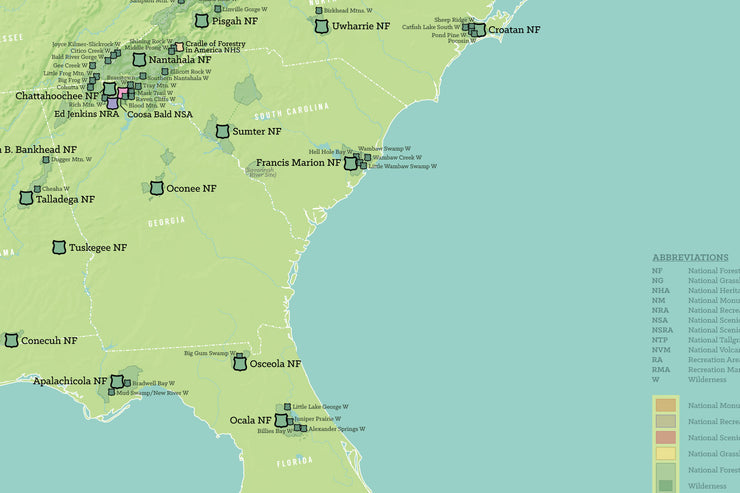 US National Forest System Map 24x36 Poster | Best Maps Ever